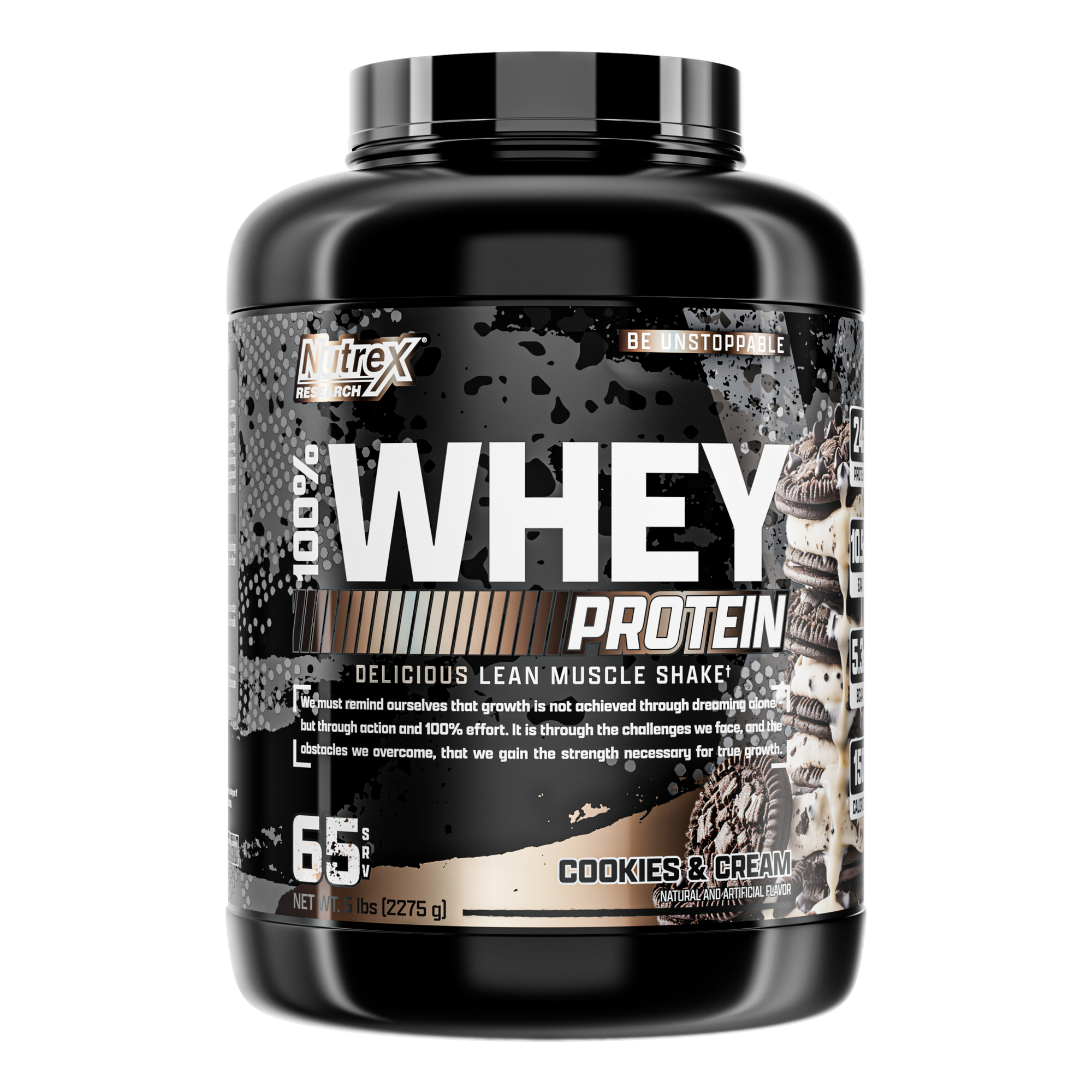 100% Whey - Premium Protein Powder to boost Muscle Growth & Recovery