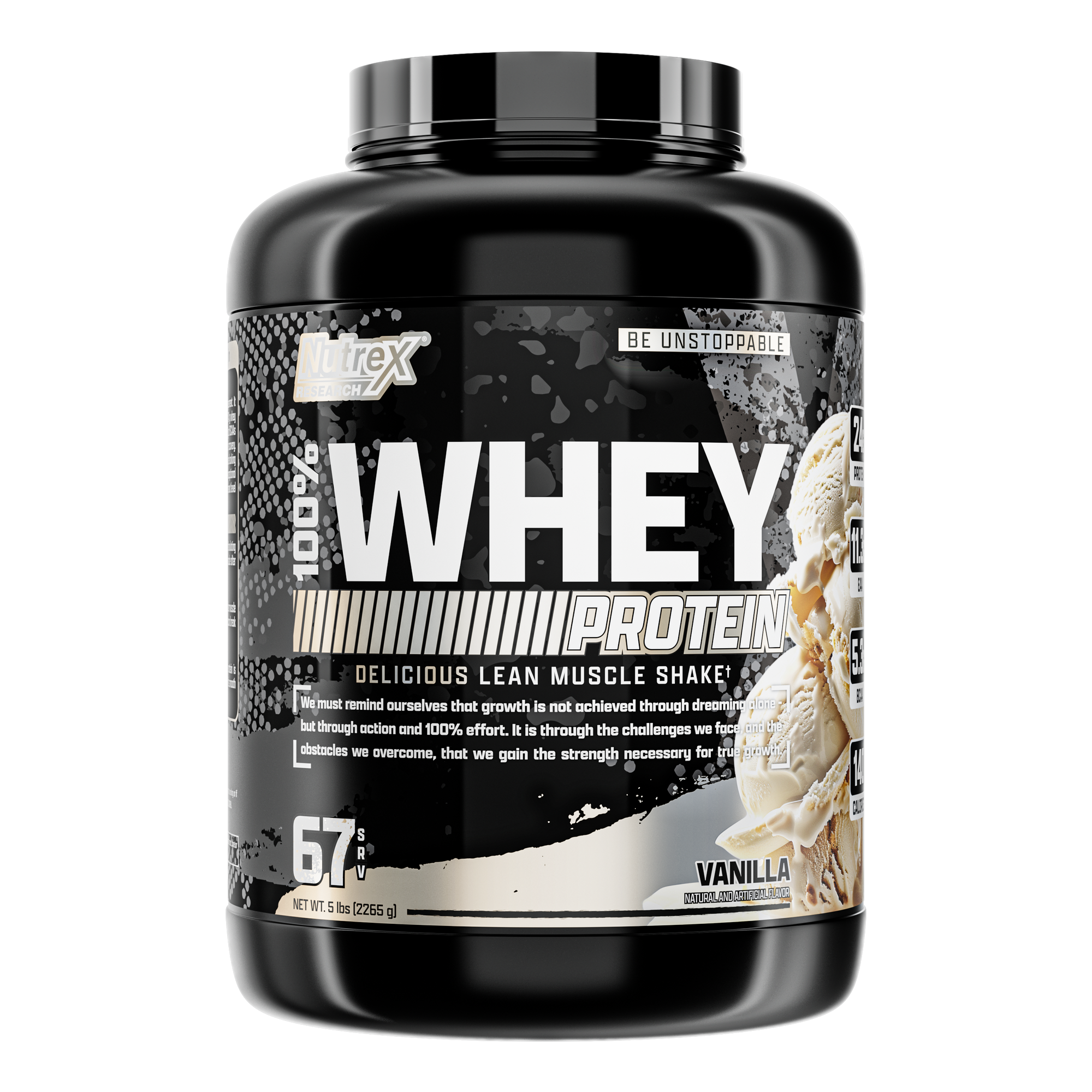 100% Whey - Premium Protein Powder to boost Muscle Growth & Recovery