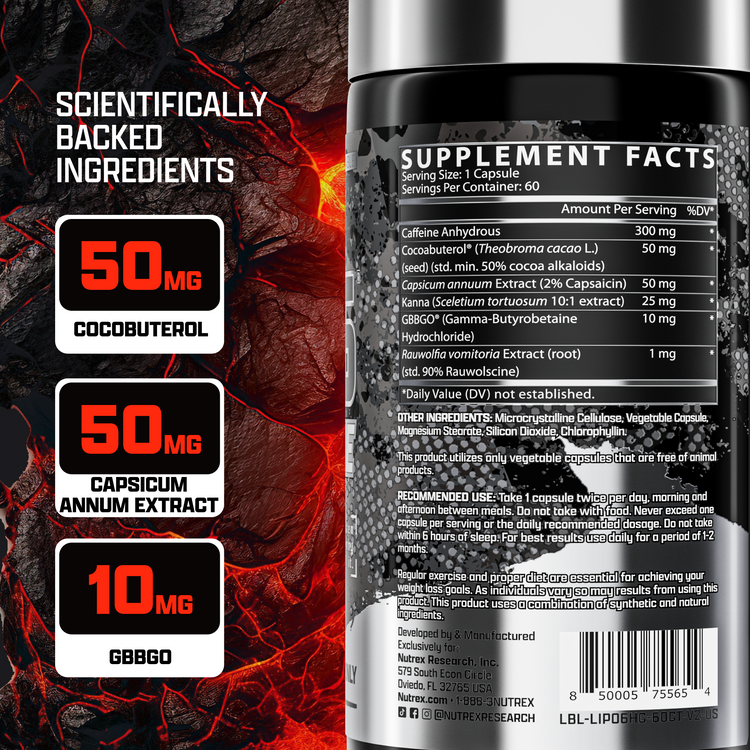 Lipo-6 Hardcore – Advanced Fat Burning Formula for Energy & Metabolism