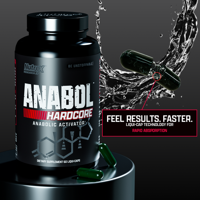 ABOL HARDCORE – Fast-Acting Lean Muscle Builder for Strength & Growth