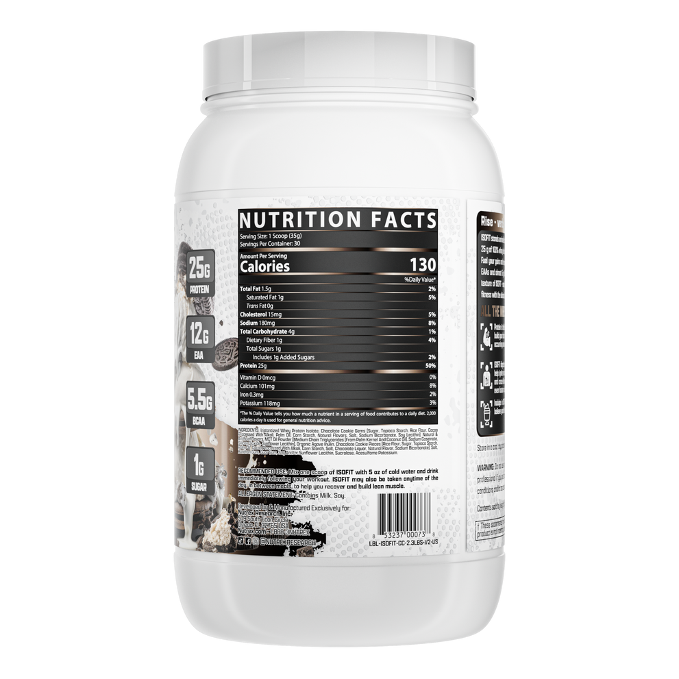 IsoFit 100% Whey Isolate Protein Powder — Nutrex Research