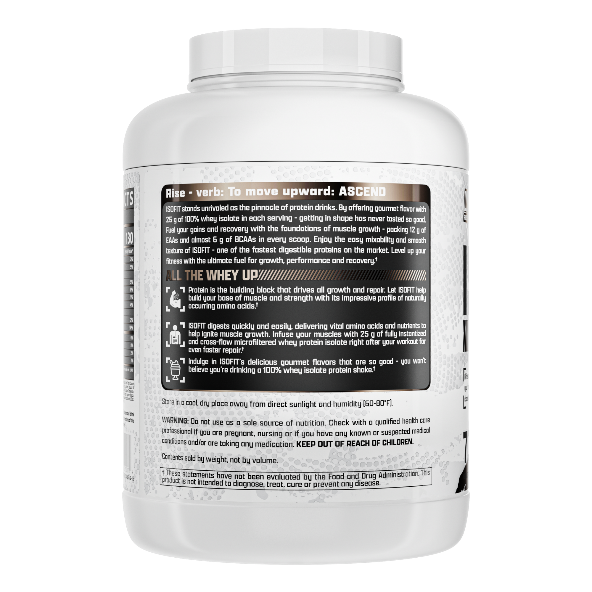 IsoFit 100% Whey Isolate Protein Powder for Pure Muscle Growth