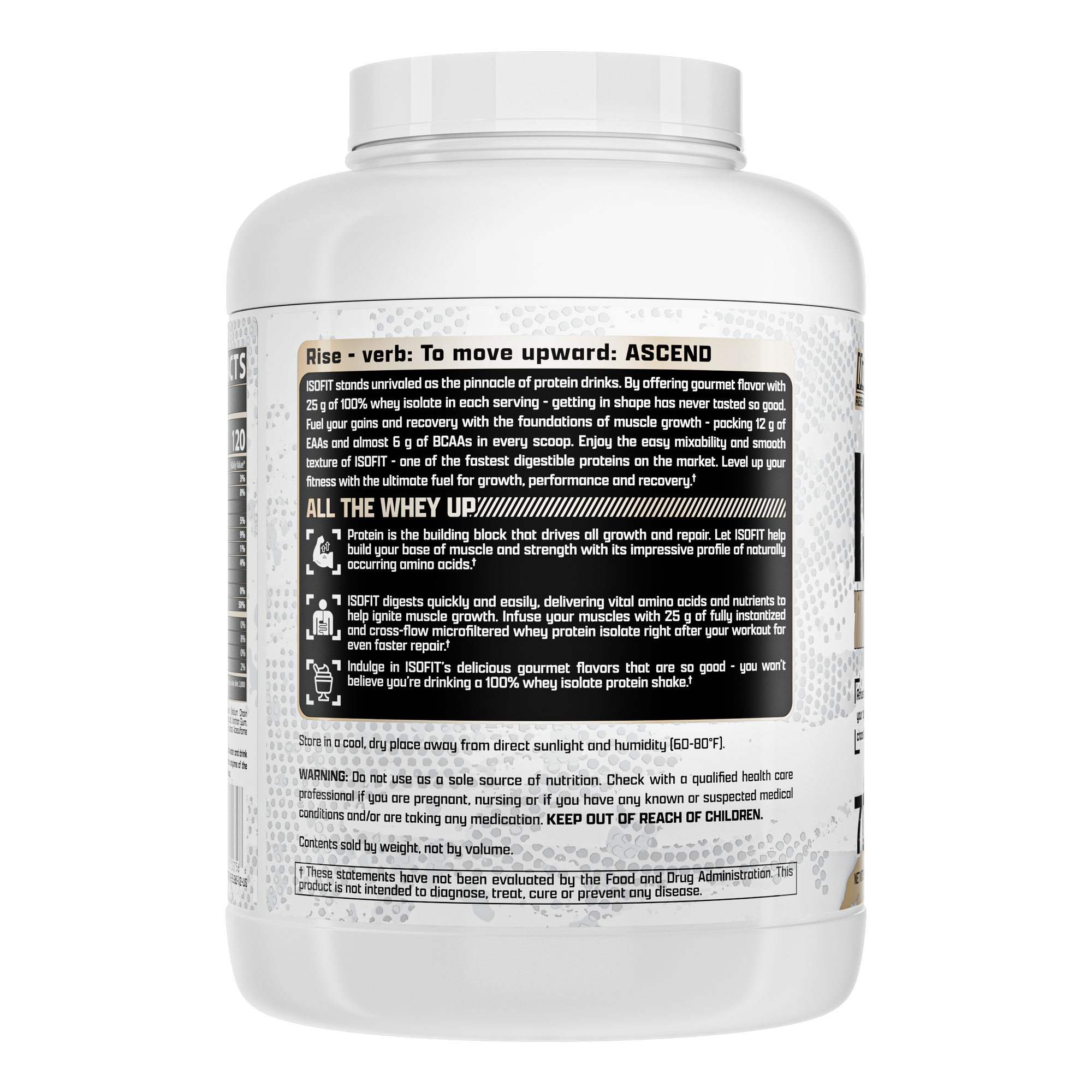 IsoFit 100% Whey Isolate Protein Powder for Pure Muscle Growth