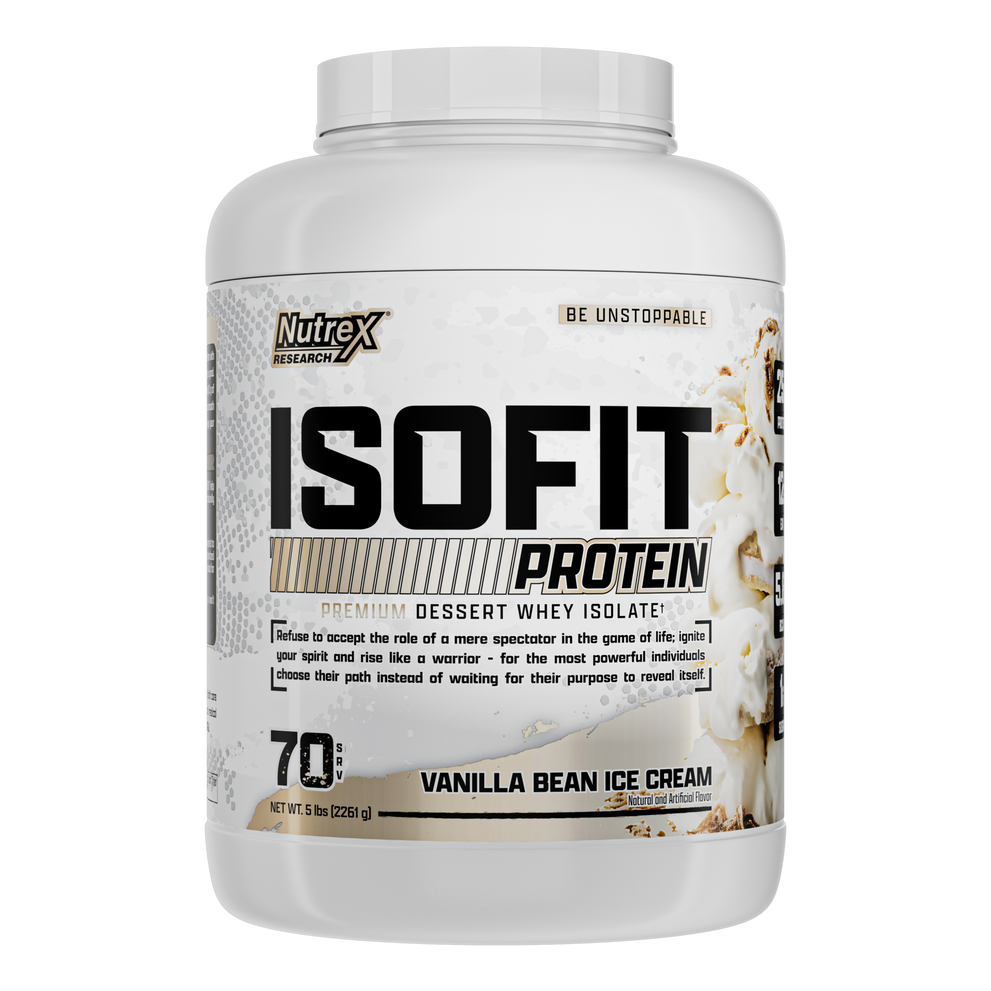 IsoFit 100% Whey Isolate Protein Powder for Pure Muscle Growth