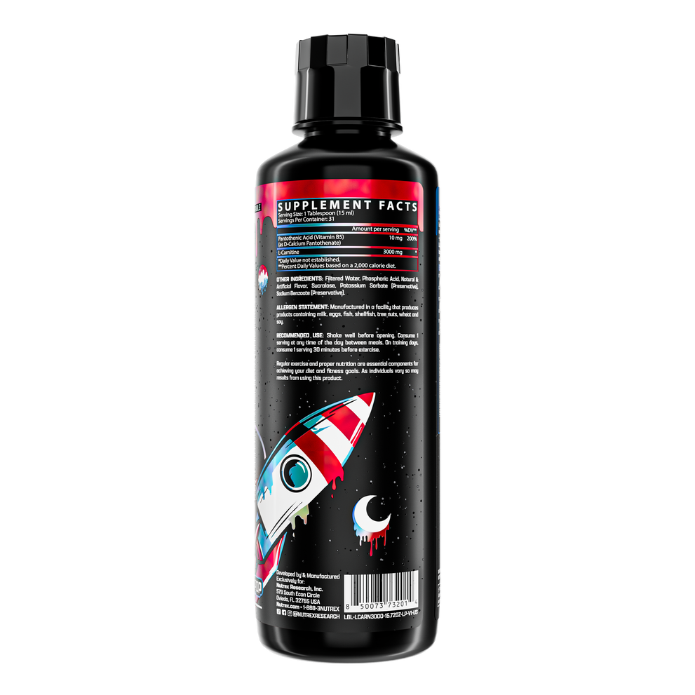 Liquid Carnitine 3000 – Burn Fat, Boost Metabolism & Enhance Endurance