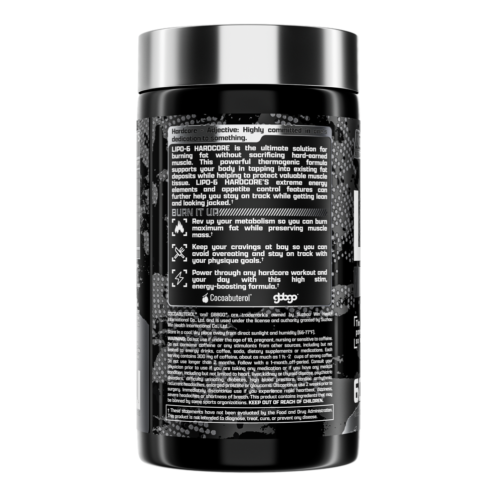 Lipo-6 Hardcore – Advanced Fat Burning Formula for Energy & Metabolism