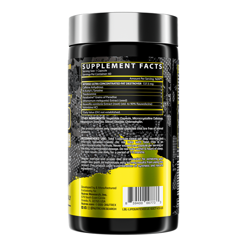 Lipo-6 Intense UC – Ultra-Concentrated Fat Burner for Extreme Results