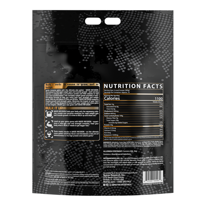 Mass Infusion - High-Calorie Protein Formula for Maximum Mass Gains