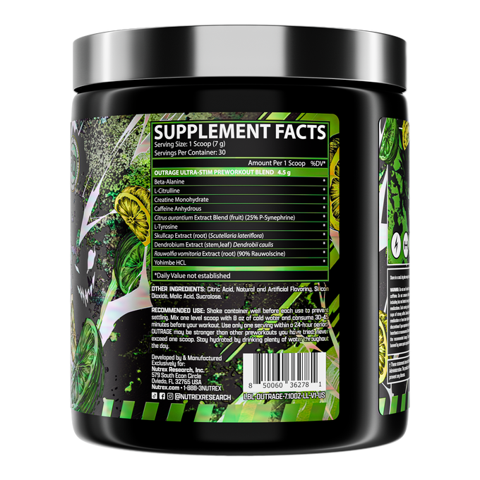 Outrage High Stim Pre-Workout