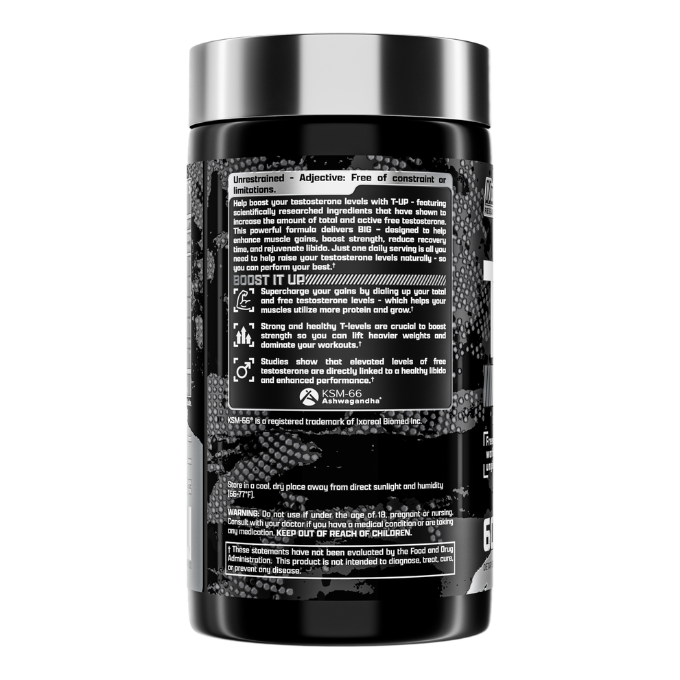 T-Up Max - Natural Testosterone Booster for Strength and Muscle Growth