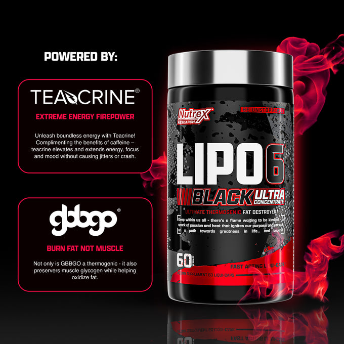 Lipo-6 Black UC - Fast-Acting Fat Burner Supporting Real Weight Loss