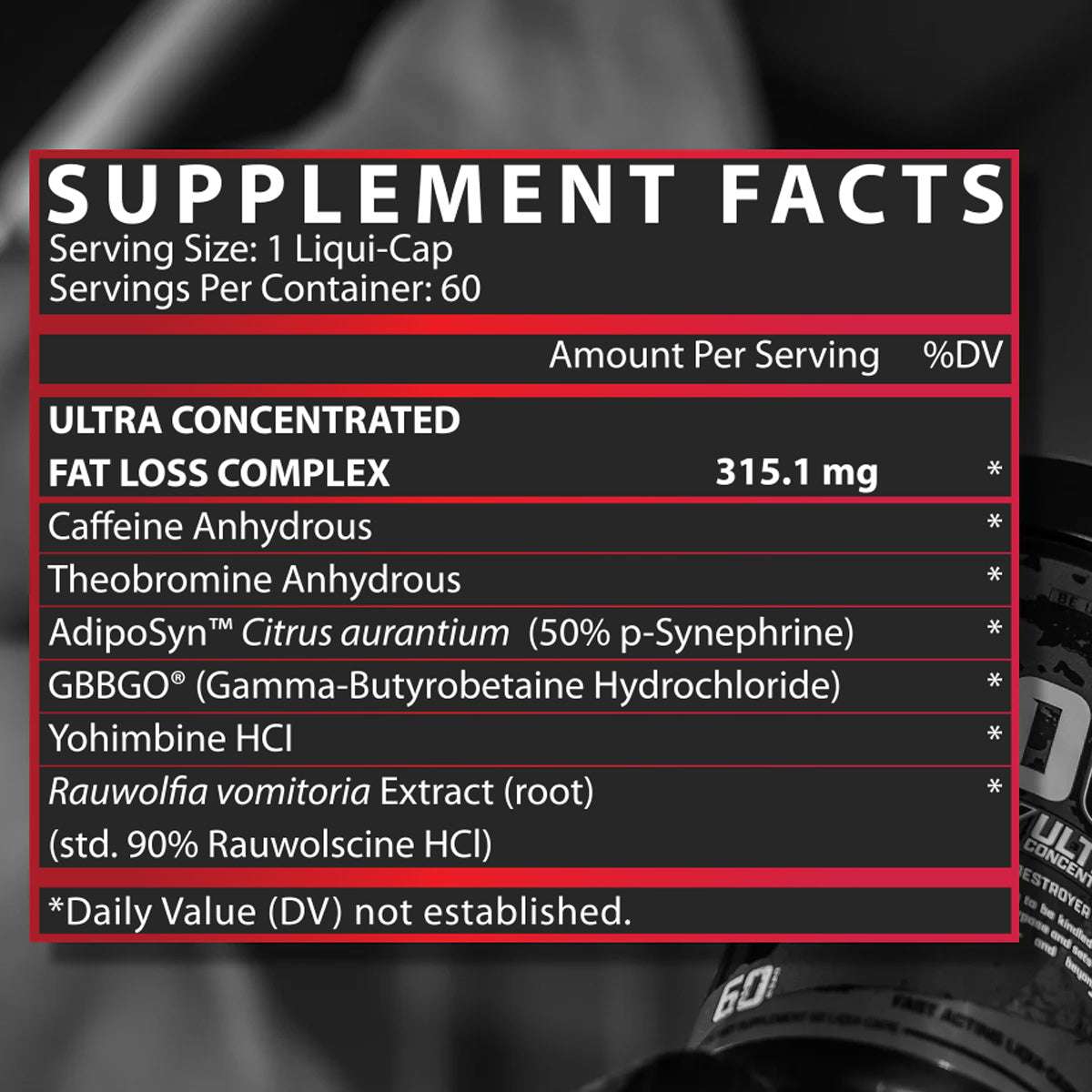Lipo-6 Black UC - Fast-Acting Fat Burner Supporting Real Weight Loss